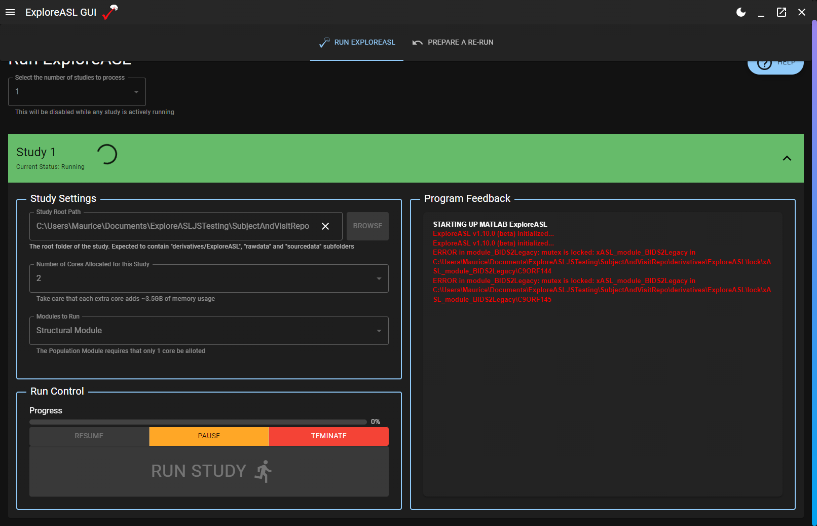 BIDS2Legacy Mutex Error when running in parallel · Issue #1173 · ExploreASL/ExploreASL · GitHub