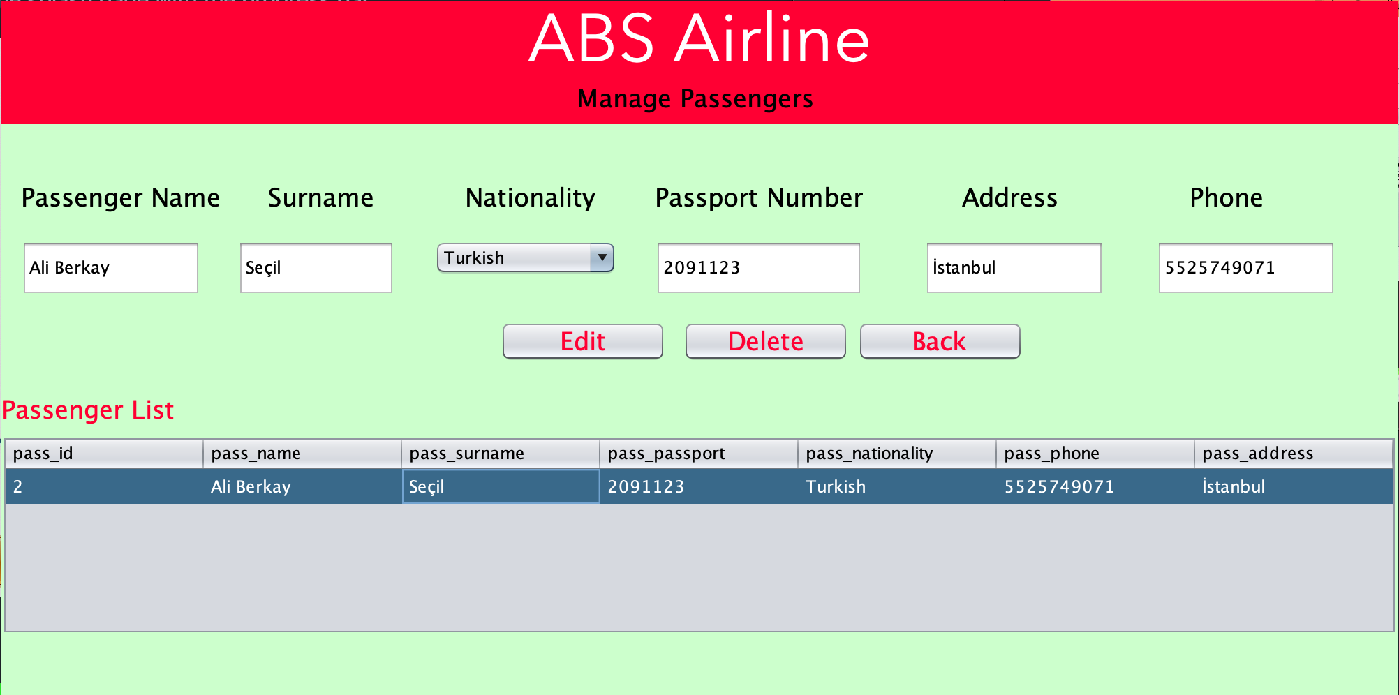 GitHub - berkaysecil/Airline-Management-Project: This project is ...