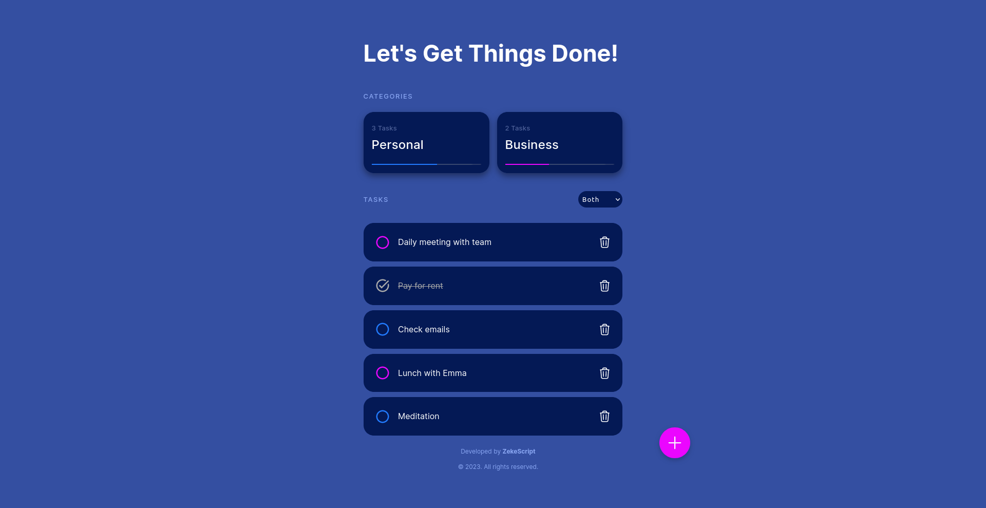 Github Zekescripttodo List Todo List In React A Web Application In React To Efficiently And 