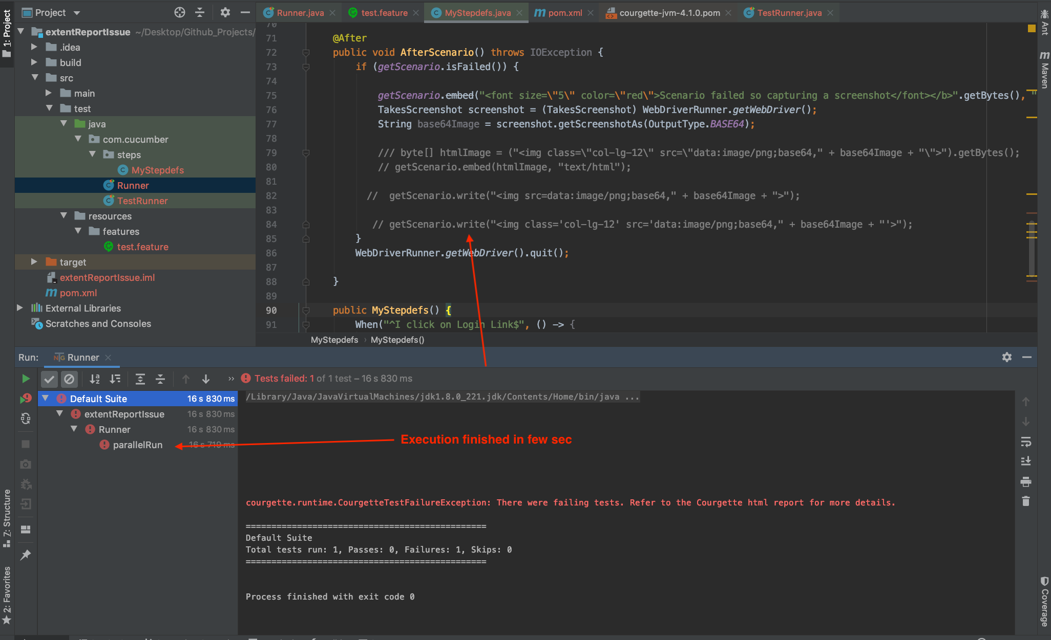 Base64 Screenshot not attached to extent report when base64 String is ...