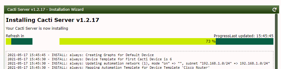 Installation Wizard can become stuck when creating graphs for default device · Issue #4269 ...