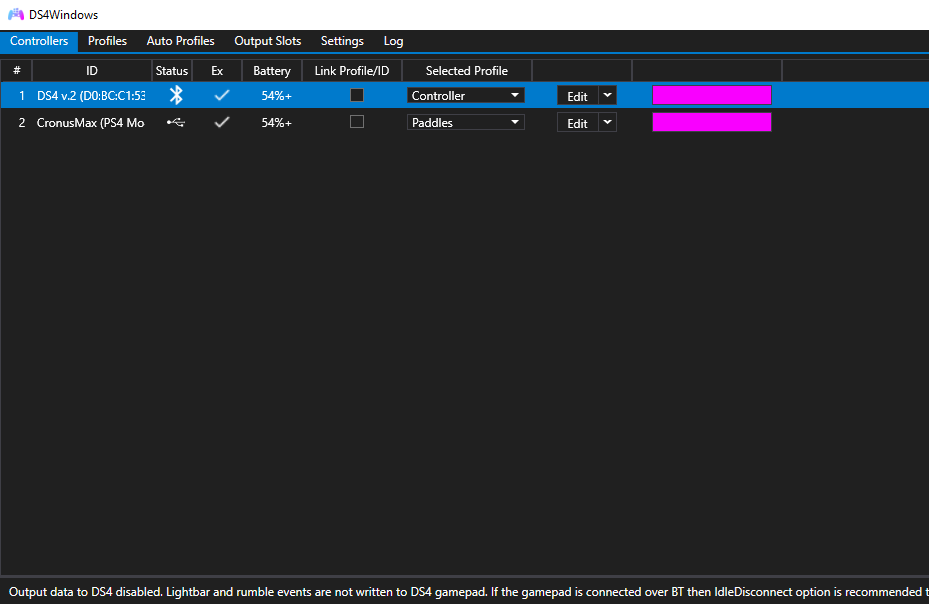 Failed to read serial# from a gamepad (0x054C/0x05C5) issue · Issue #2438 · Ryochan7/DS4Windows ...