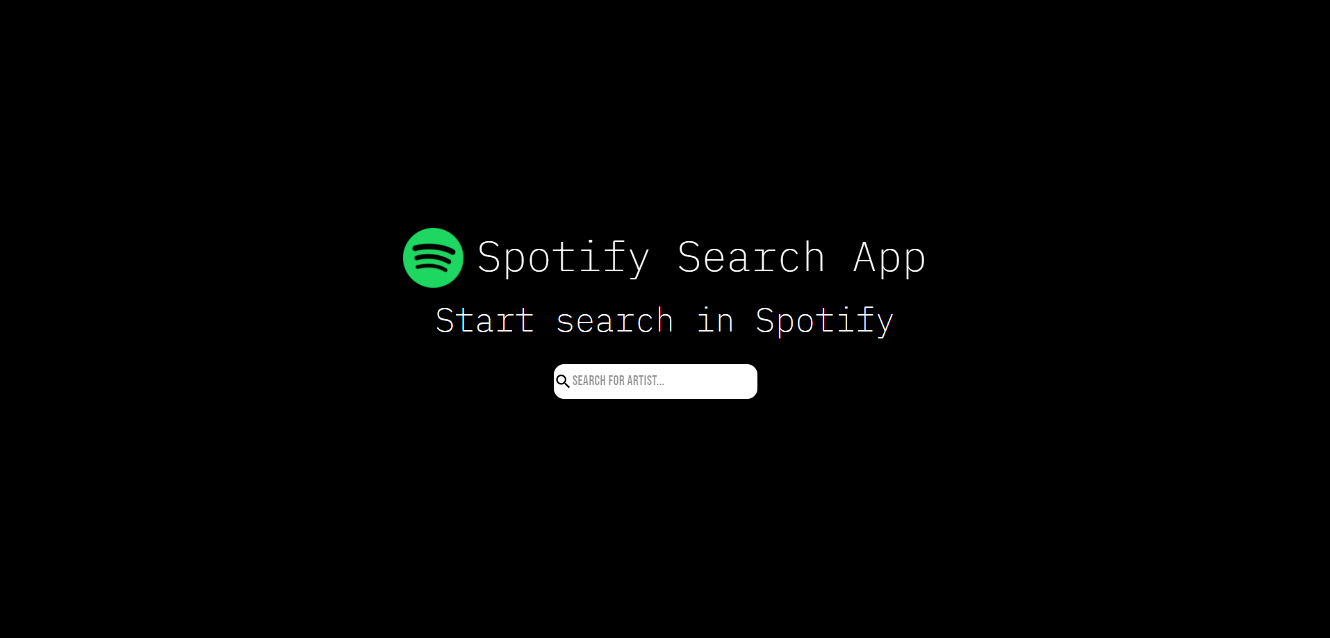 GitHub - yotamMoshe7/React-Spotify-Search-Engine