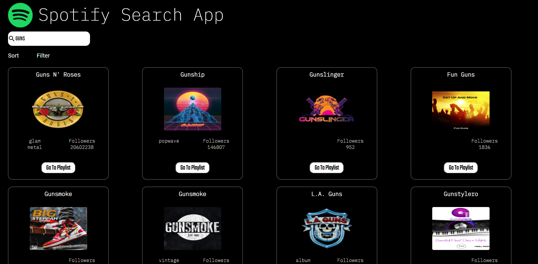 GitHub - yotamMoshe7/React-Spotify-Search-Engine
