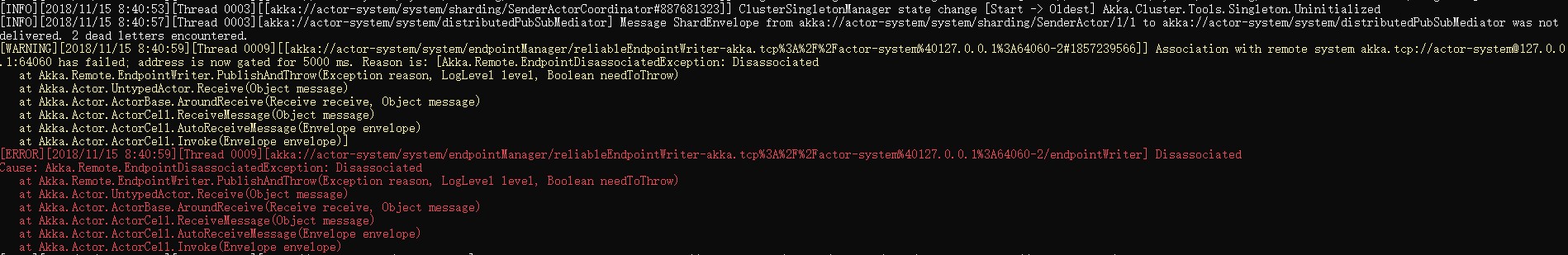 Shard Send Message Error · Issue 3650 · Akkadotnet · Github