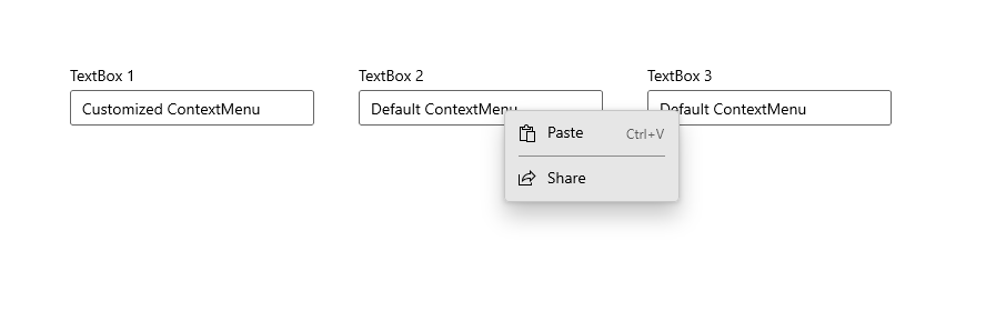 The ContextFlyout.Opening event hooking of one TextBox was triggered for all TextBoxes in the ...