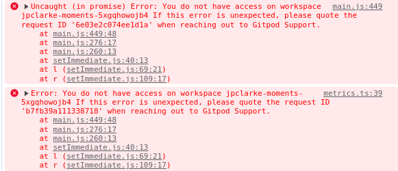 Shared workspaces not found for some users · Issue #18751 · gitpod-io/gitpod · GitHub