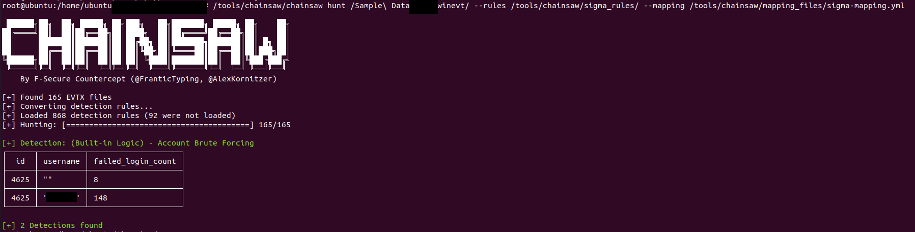 Json output missing detections · Issue #59 · WithSecureLabs/chainsaw · GitHub