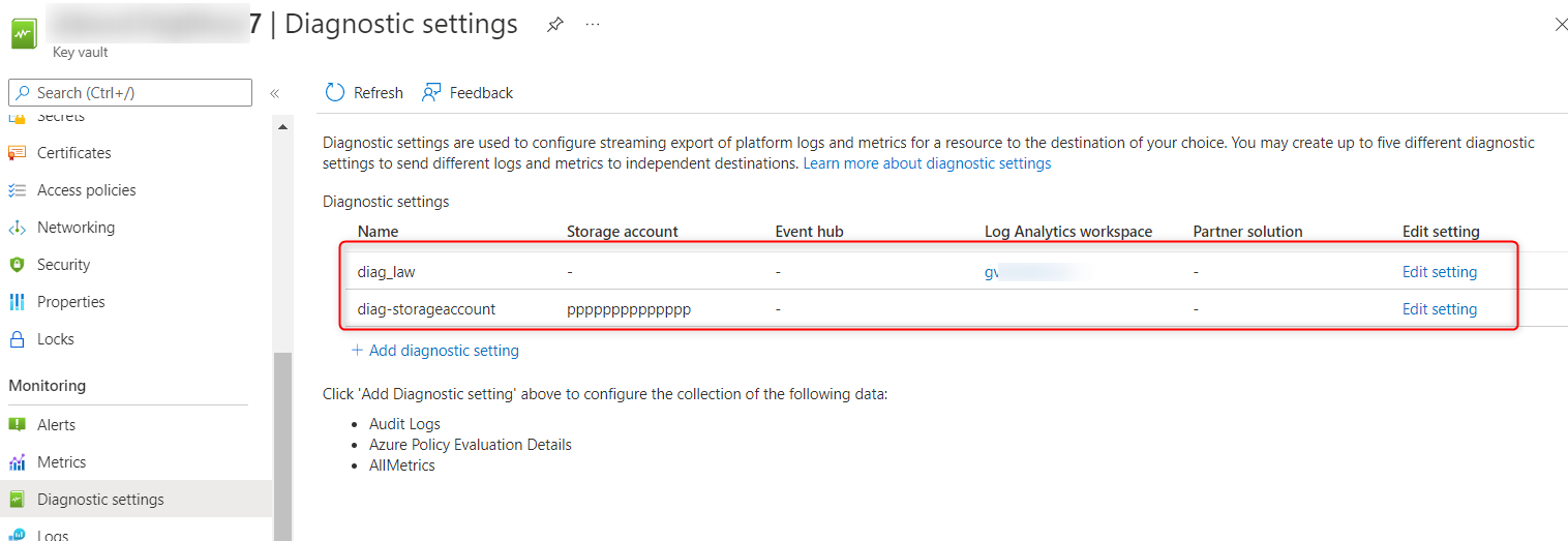 [Feature]: Make Get-AzDiagnosticSettings work. · Issue #19249 · Azure/azure-powershell · GitHub