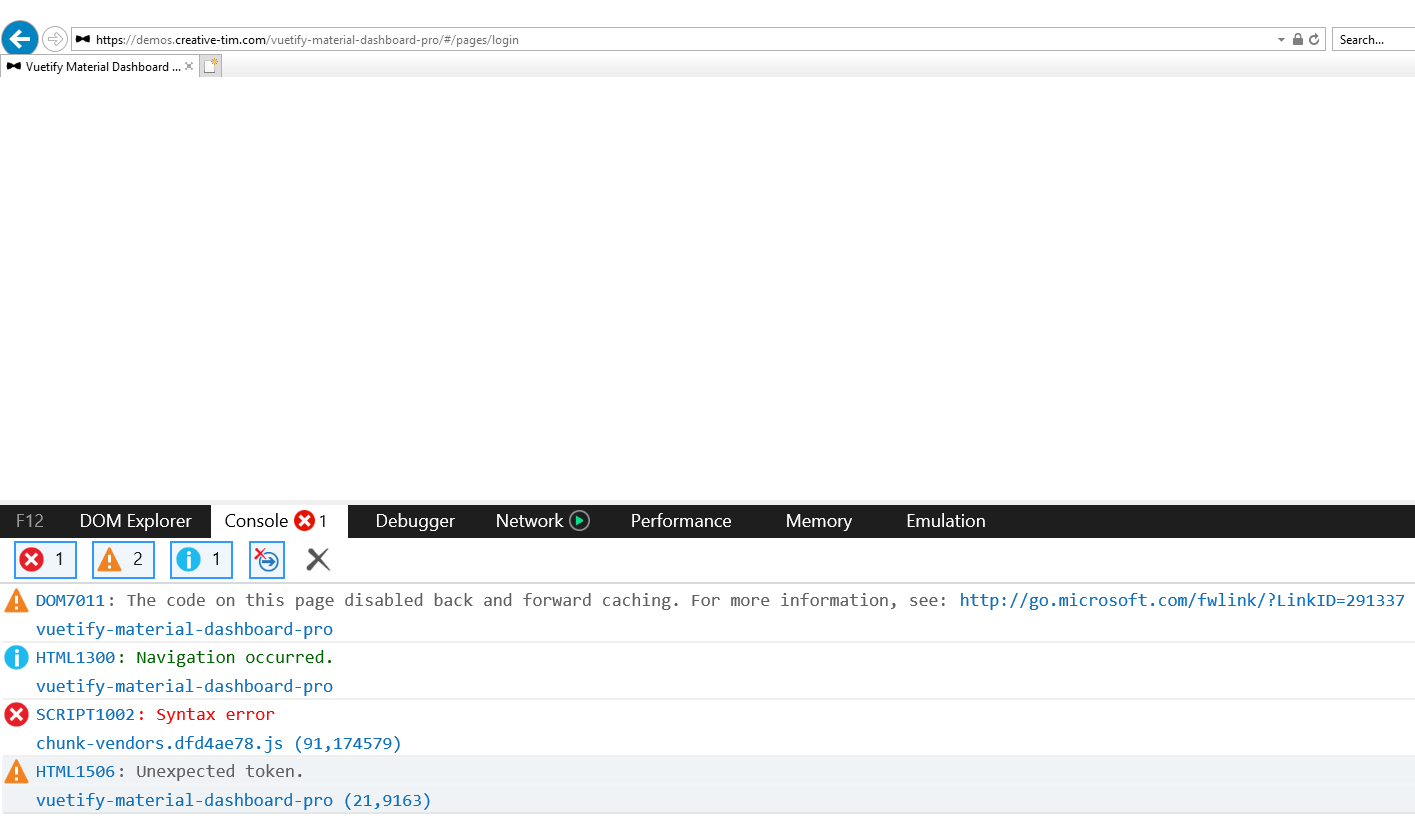 [Bug] Login page not responsive · Issue #20 · creativetimofficial/ct-vuetify-material-dashboard ...