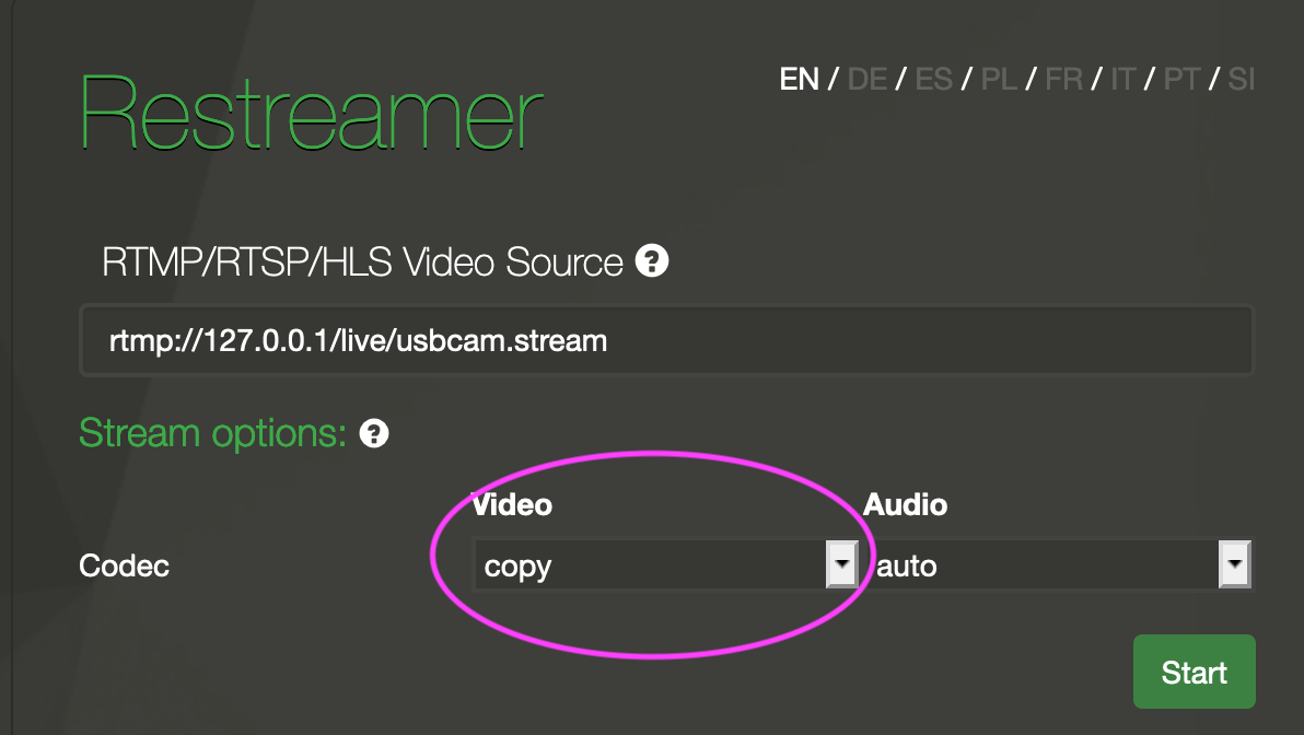 ffmpeg hardware encoding on Rasbperry Pi · Issue #148 · datarhei/restreamer · GitHub