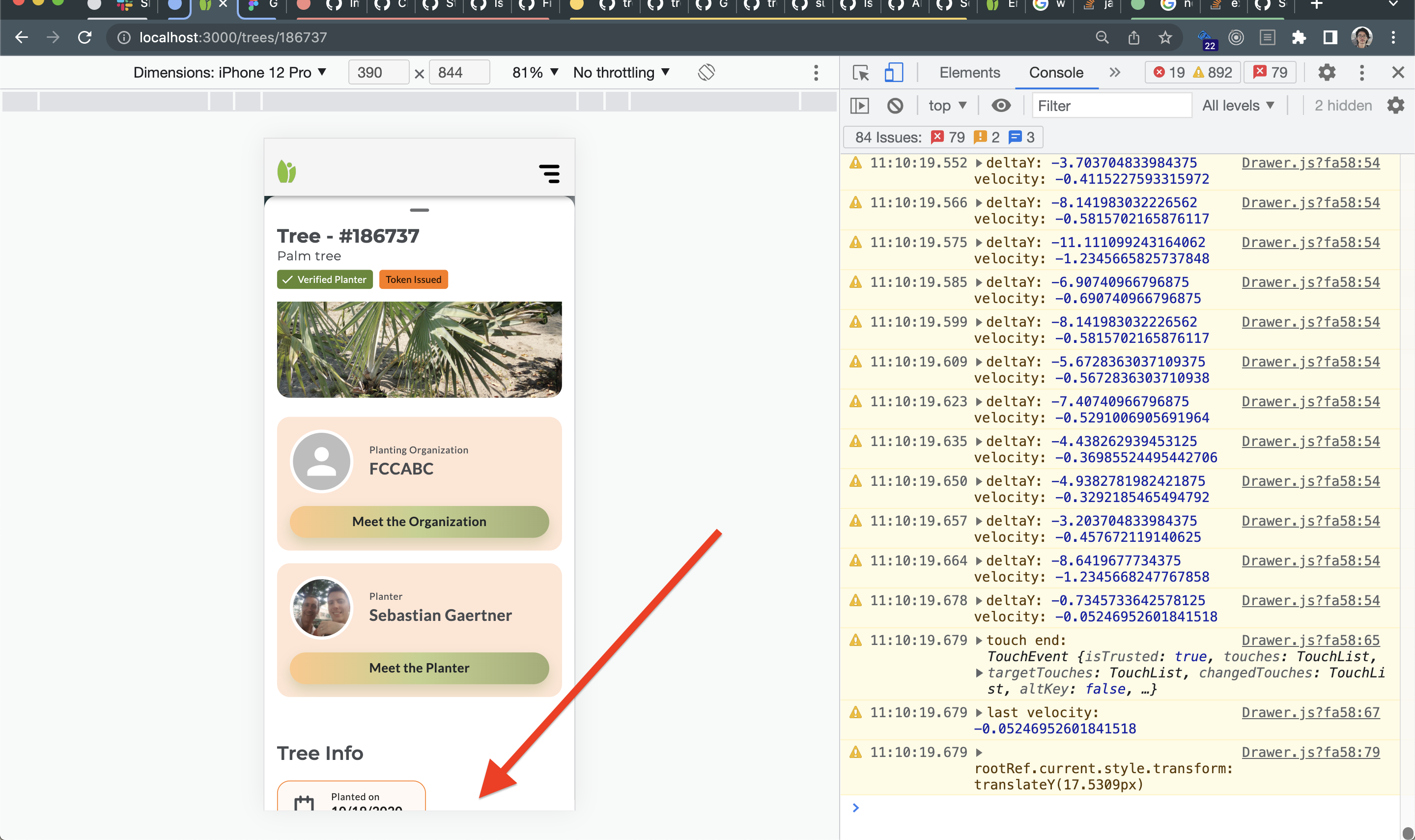 Mobile: can not scroll to the bottom of the page. · Issue #597 · Greenstand/treetracker-web-map ...