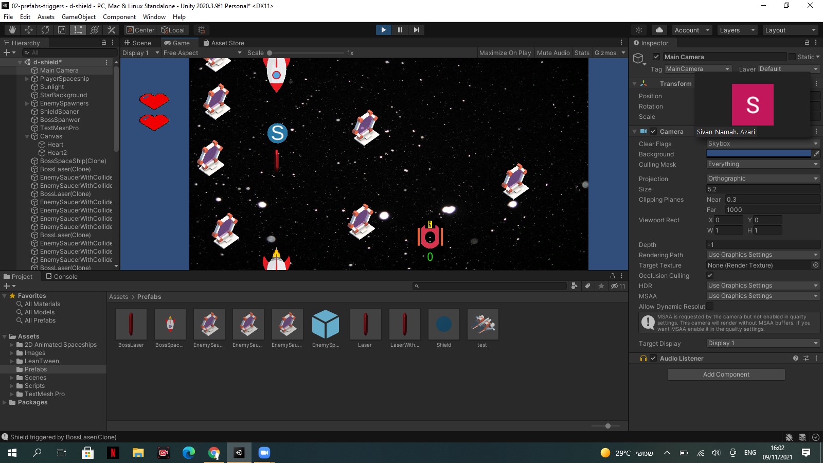 GitHub - Development-of-computer-games/Elad---Assignment-4---SpaceShip ...