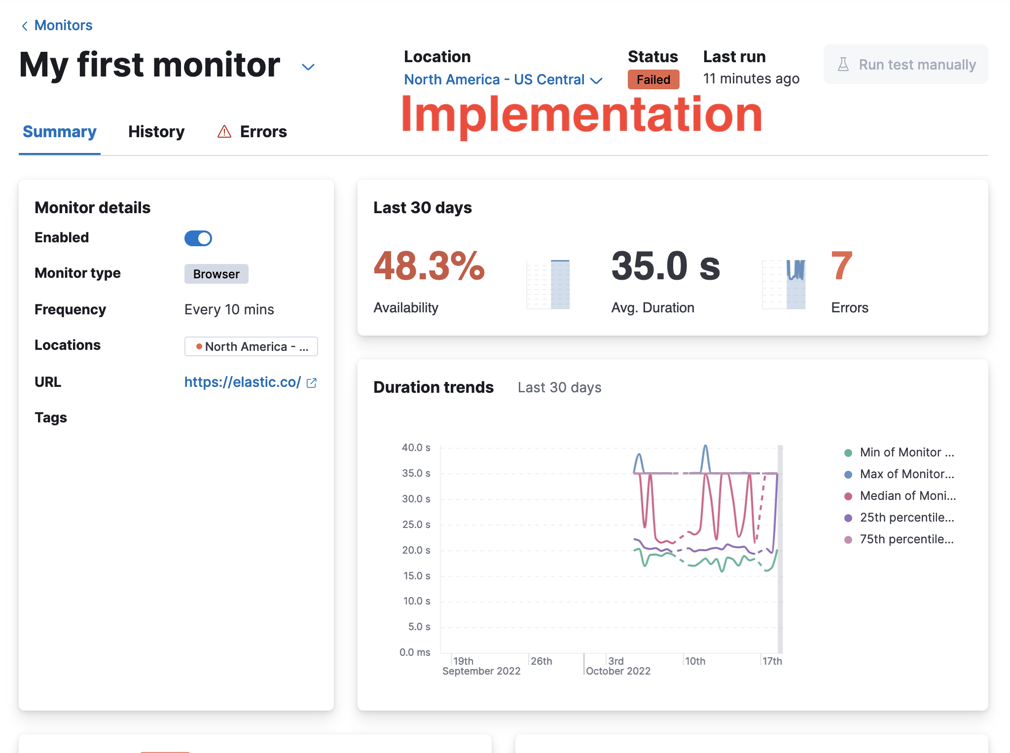 [Synthetics UI] Tweak the appearance of the panels in the monitor summary page. · Issue #143515 ...