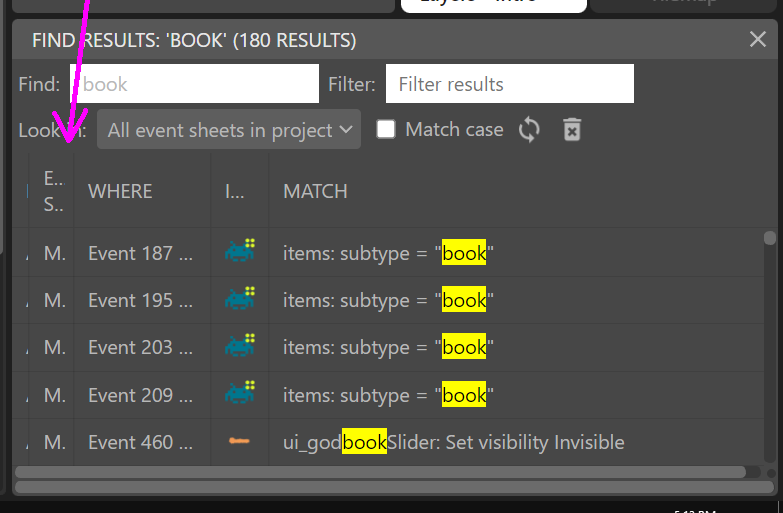 Event Search Window Doesnt Remember All Aspects Of Sizing · Issue 6333 · Scirraconstruct Bugs 