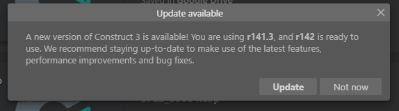 Dekstop Beta version: whenver we're on a stable release, C3 asks you to update to stable but ...
