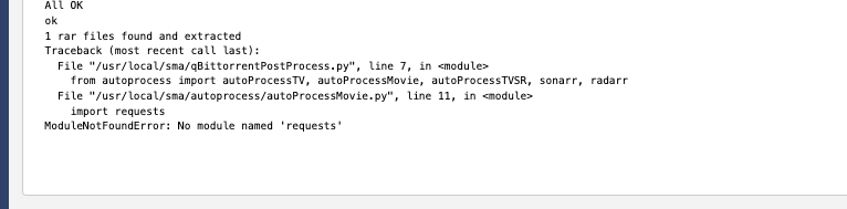 qBittorrent-Unrar-Script in combination with SMA-MOD. (Originally: Typo?) · Issue #1438 ...