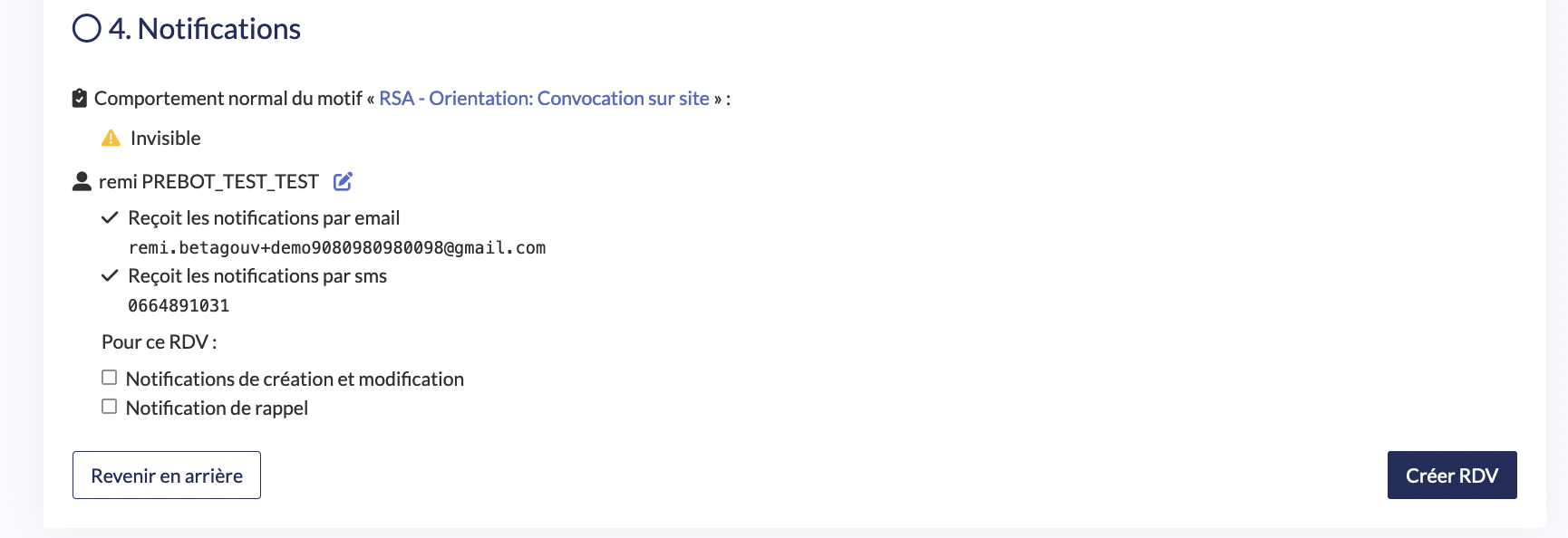 [EPIC Convocation] [RDV-S] Modifier la description des préférences de notifications · Issue #890 ...