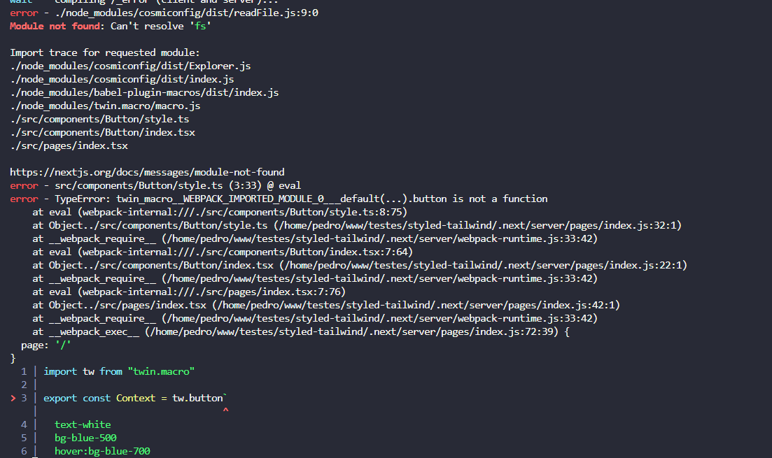 Twin.macro problems · vercel next.js · Discussion #39688 · GitHub