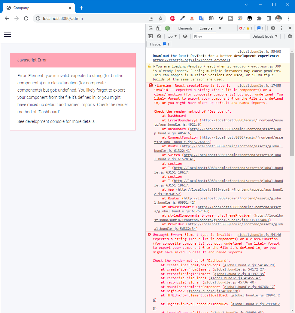 Custom Component is not working (includes github repo) · Issue #1214 · SoftwareBrothers/adminjs ...