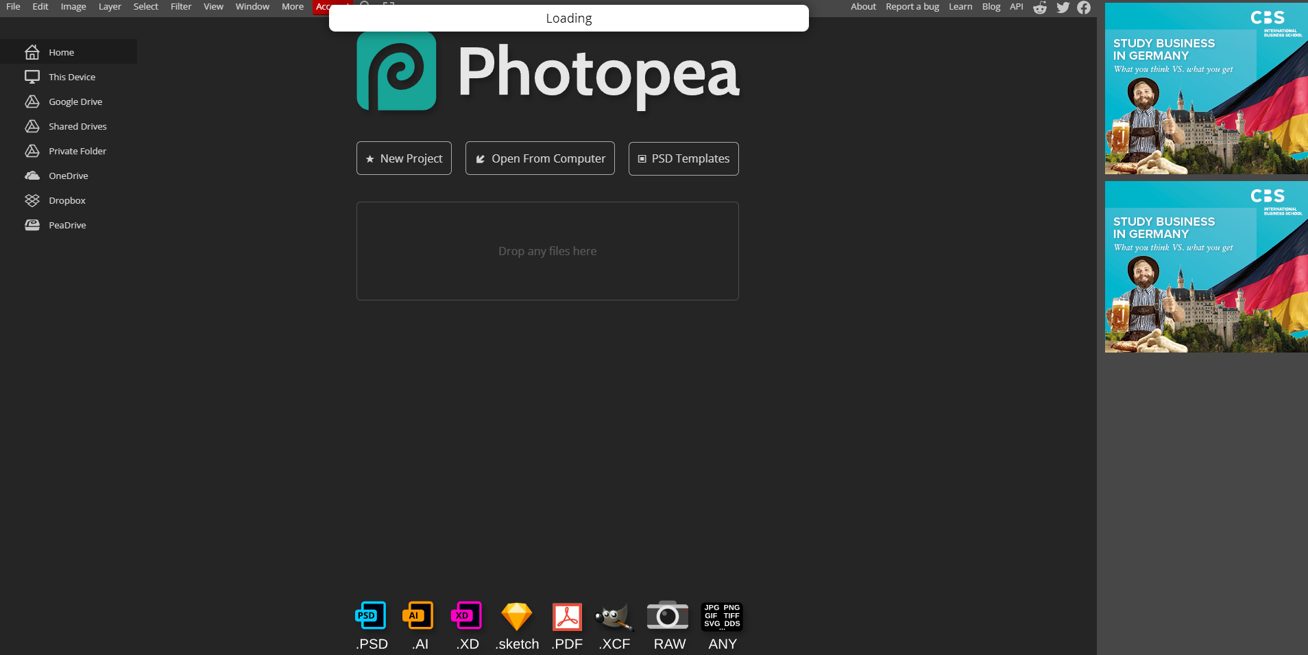 loading problem · Issue #5020 · photopea/photopea · GitHub