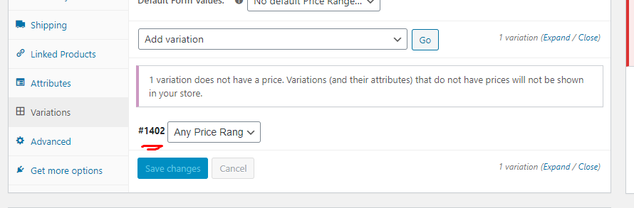 API for Create product variation dosent work with Node.js and postman ...