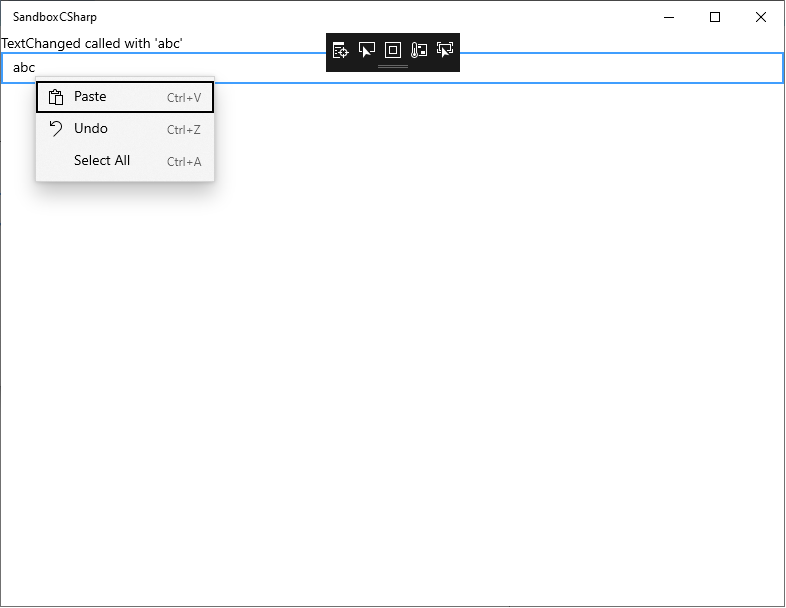 AutoSuggestBox not refreshing properly when using paste/undo commands from default context menu ...