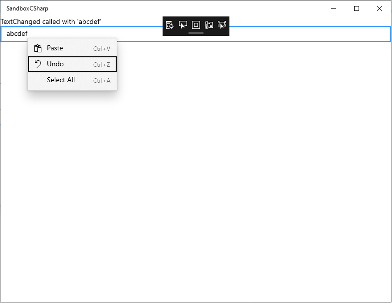AutoSuggestBox not refreshing properly when using paste/undo commands from default context menu ...