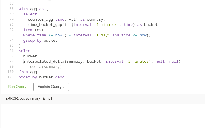 [Bug]: `interpolated_delta` doesn't handle `NULL` summaries · Issue #5972 · timescale ...