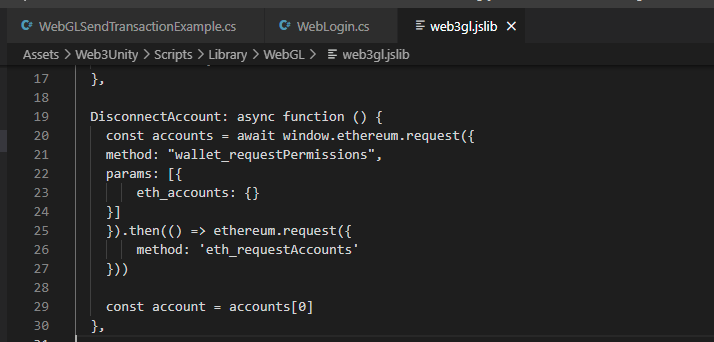 switch change to inactive account event · Issue #56 · ChainSafe/web3.unity · GitHub