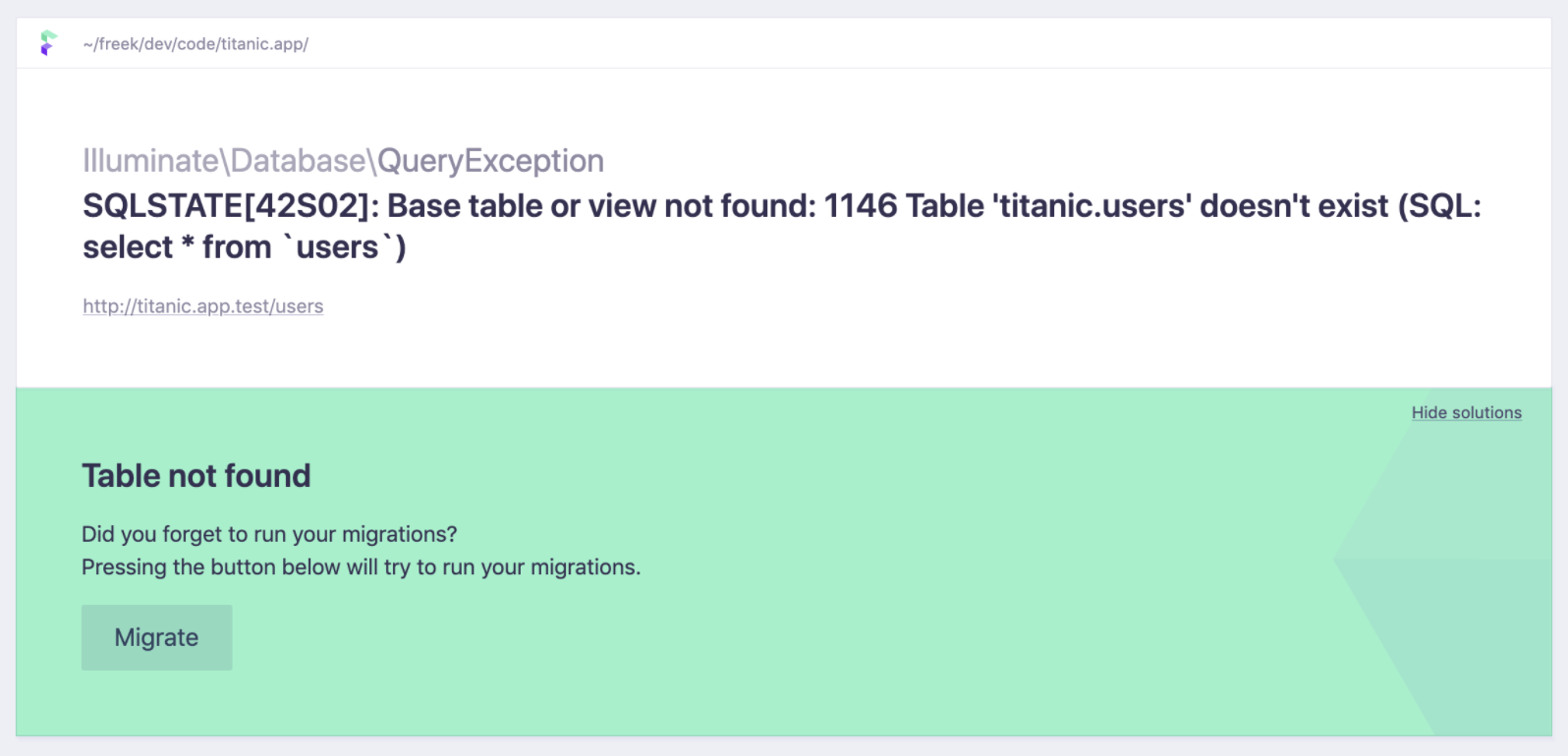 Support for "Solutions"? · Issue #670 · filp/whoops · GitHub