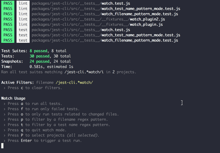 Add a way to only run certain jest runners in watch mode · Issue #6189 · jestjs/jest · GitHub