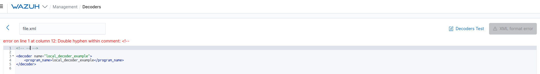 Error when trying to create a decoder with the characters `--` in a comment · Issue #3705 ...