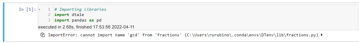 ImportError: cannot import name 'gcd' from 'fractions' · Issue #658 · man-group/dtale · GitHub