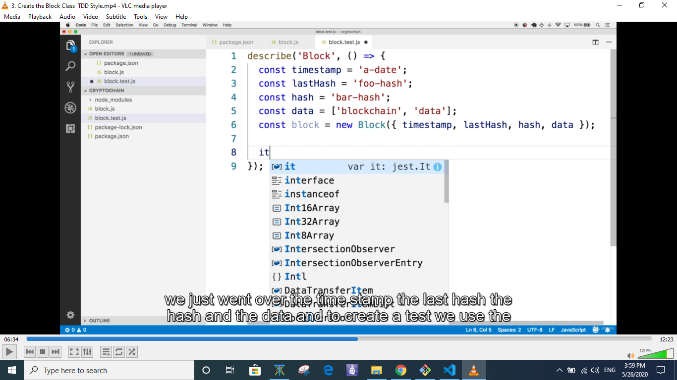 Not recognizing " it() " function of JS · Issue #98577 · microsoft ...