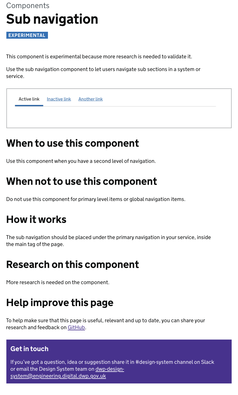 Primary navigation · Issue #435 · dwp/design-system · GitHub