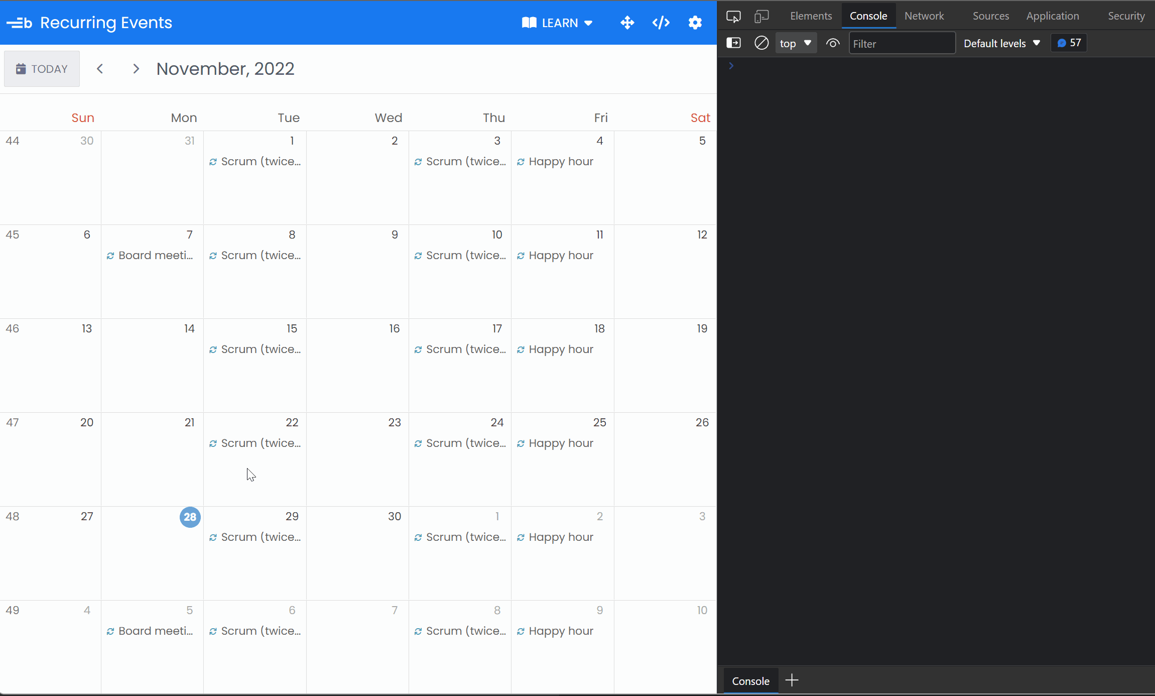 Double Click On Calendar Date Throws Exception · Issue 5672 · Bryntumsupport · Github 