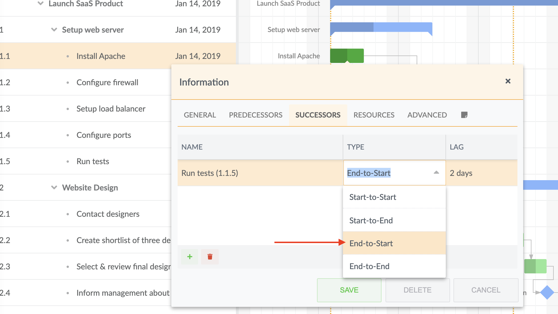 Should be possible to define supported dependency types · Issue #2230 · bryntum/support · GitHub