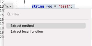 [LSP] Multiline extract method acts as if only single line selected · Issue #64934 · dotnet ...
