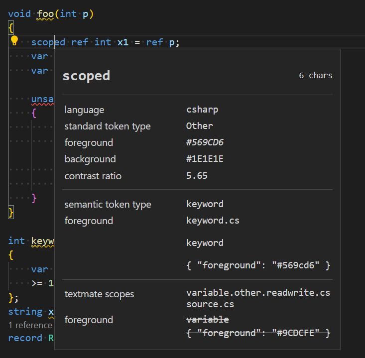 Many issues with token classification for syntactic and semantic highlighting · Issue #5587 ...