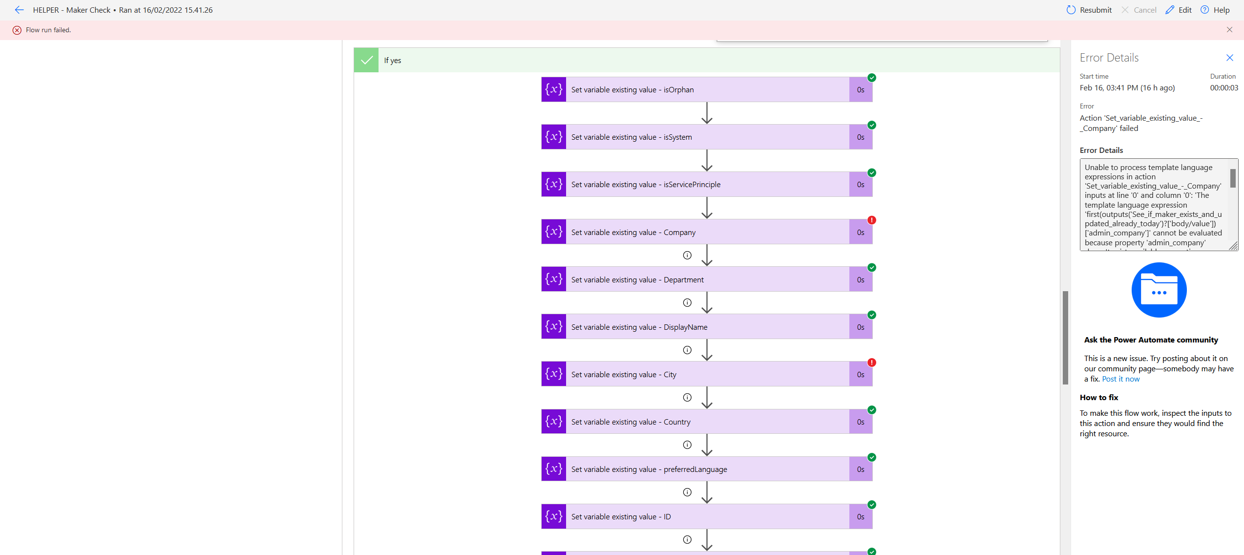 Admin | Sync Template v3 - Action 'Get_Maker' failed #1139 · Issue #2062 · microsoft/coe-starter ...