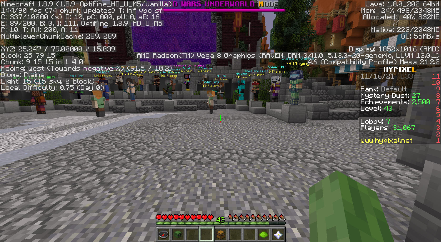 [bug] Slow Chunk Renderers Initialisation · Issue 6390 · Sp614x Optifine · Github