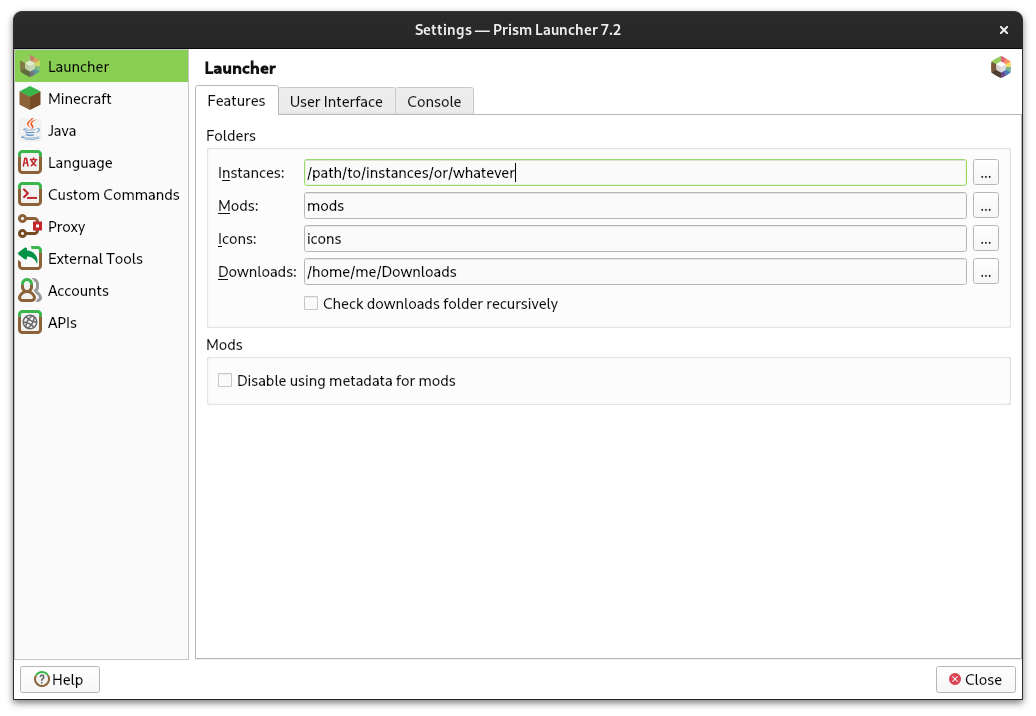 Instance Folder · Issue #1480 · PrismLauncher/PrismLauncher · GitHub