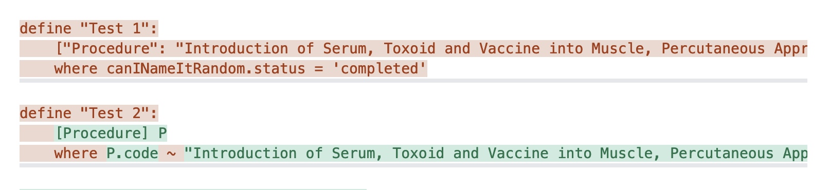 Procedure is not highlighted · Issue #271 · projecttacoma/fqm-execution · GitHub