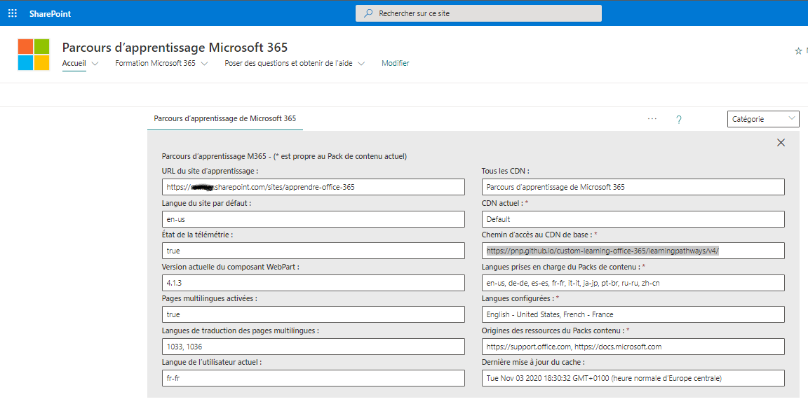 Web-part is not loading for most users returning an error Microsoft 365 learning pathways has a ...