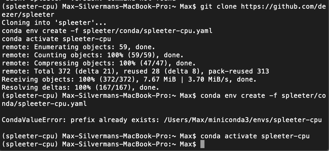[Bug] Command not found · Issue #51 · deezer/spleeter · GitHub