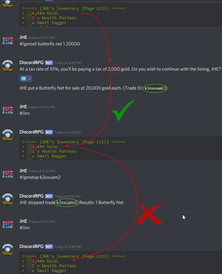 Tax not refunded on trade cancel/stop · Issue #861 · DiscordDungeons ...