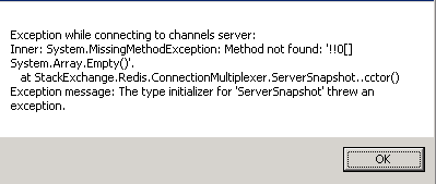 the type initializer for 'serversnapshot' threw an exception · Issue #1345 · StackExchange ...