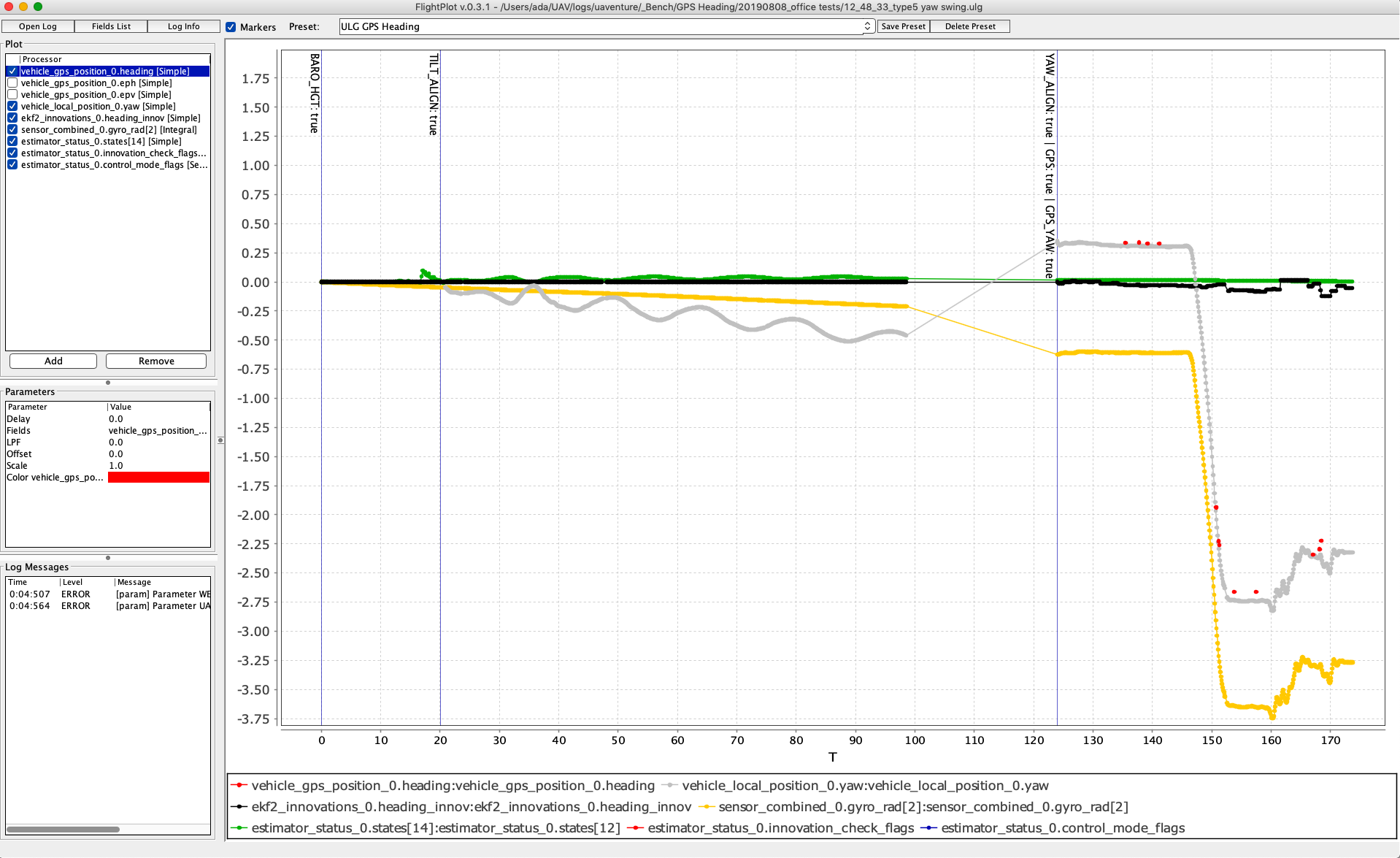 EKF heading drifts when EKF2_MAG_TYPE = 4 · Issue #627 · PX4/PX4-ECL · GitHub